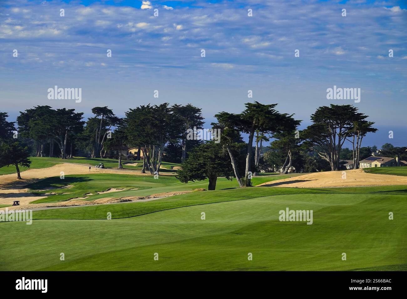 Seaside, California, USA 5th December, 2024 Side view of the18th hole ...