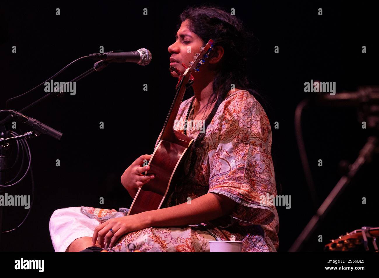 New York, USA. 15th Jan, 2025. Ganavya and band perform Take Two ...