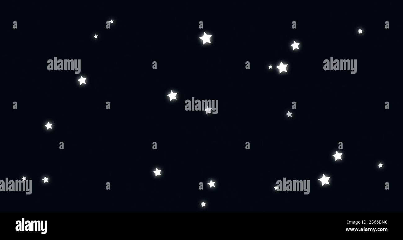 Animated stars twinkling over dark background Stock Photo - Alamy