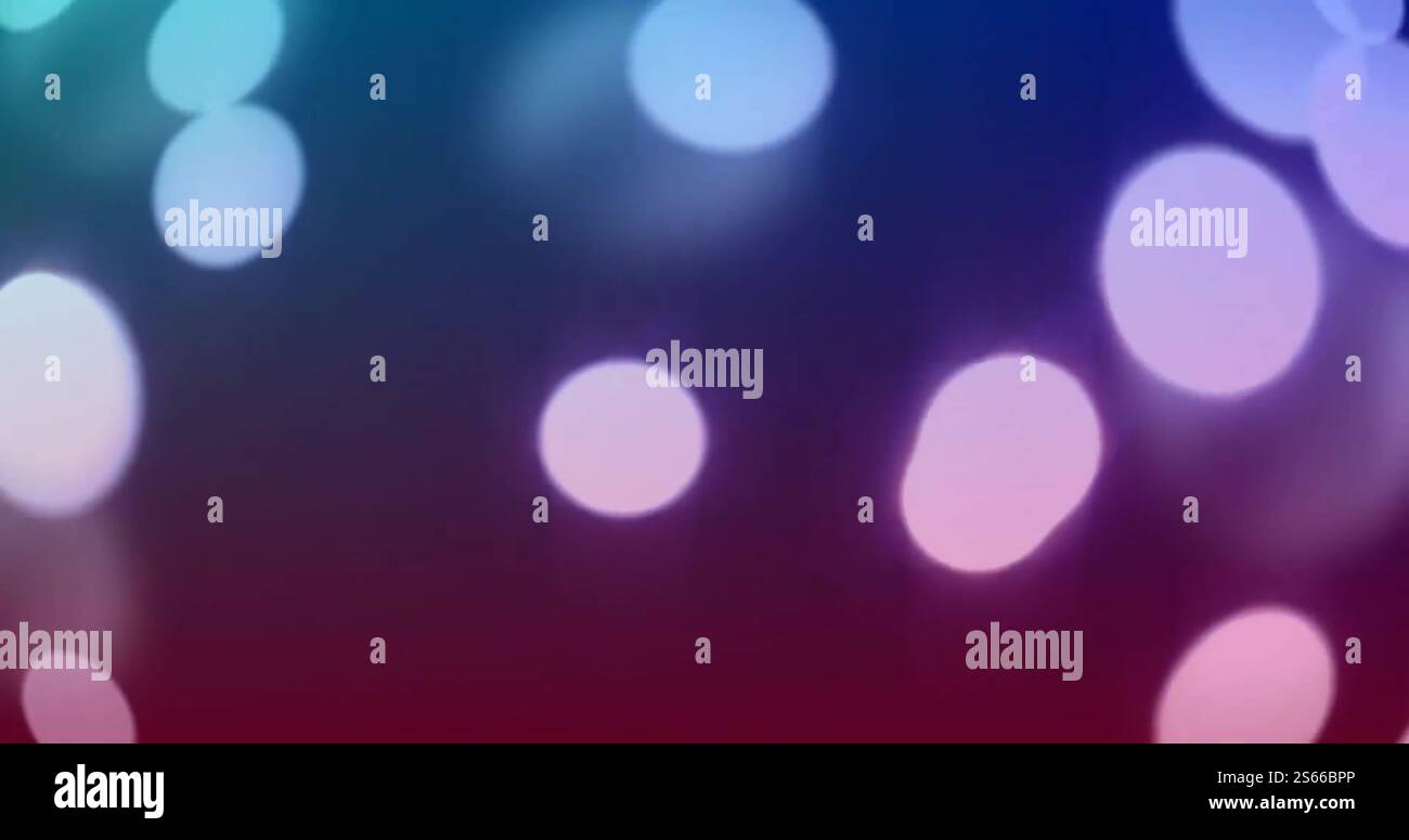 Image of glowing light spots moving over black background Stock Photo ...