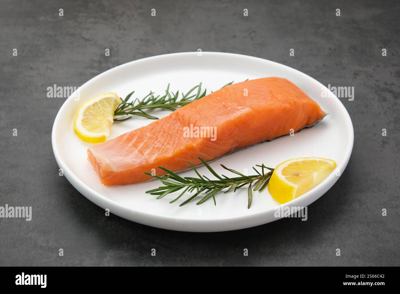 Raw Salmon Fillet Fish, food preparation Stock Photo - Alamy