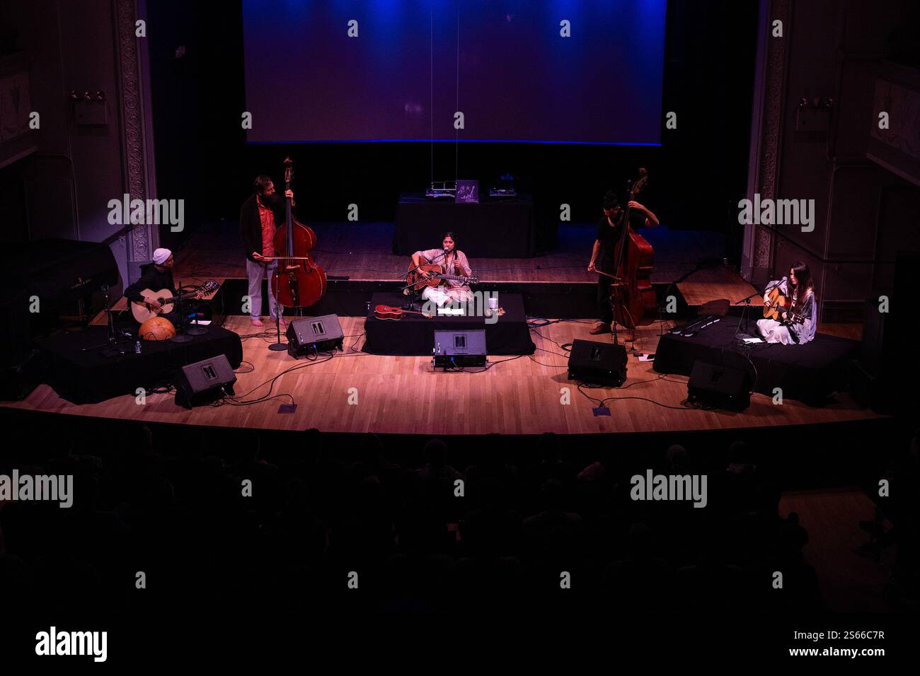 New York, USA. 15th Jan, 2025. Ganavya and band perform Take Two ...