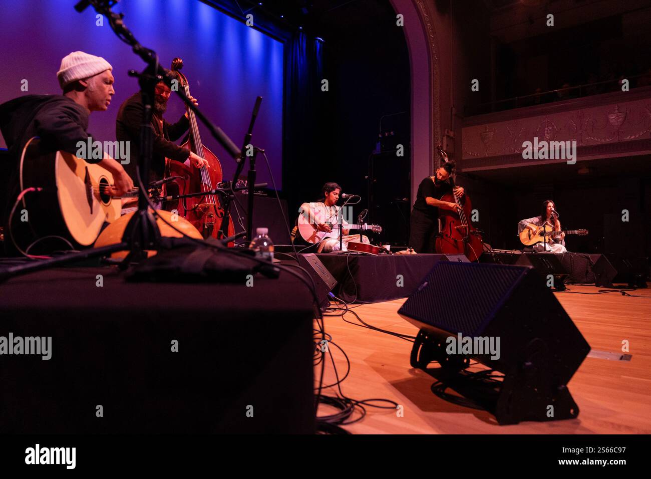 New York, USA. 15th Jan, 2025. Ganavya and band perform Take Two ...
