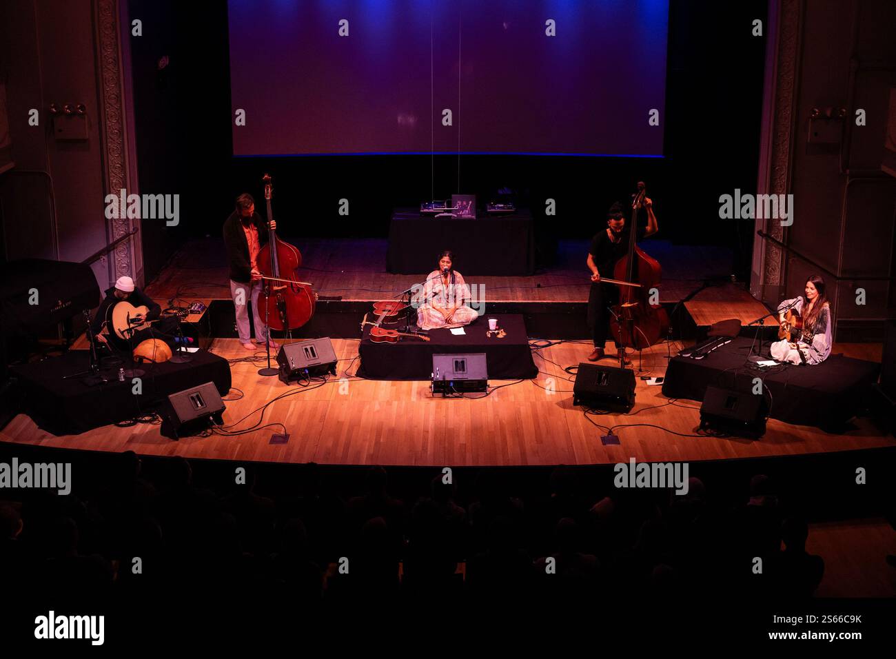 New York, USA. 15th Jan, 2025. Ganavya and band perform Take Two ...