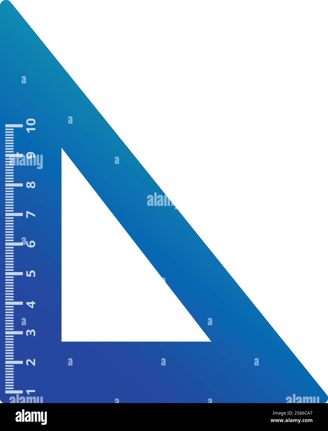 Plastic angle ruler icon. Cartoon of plastic angle ruler vector icon ...