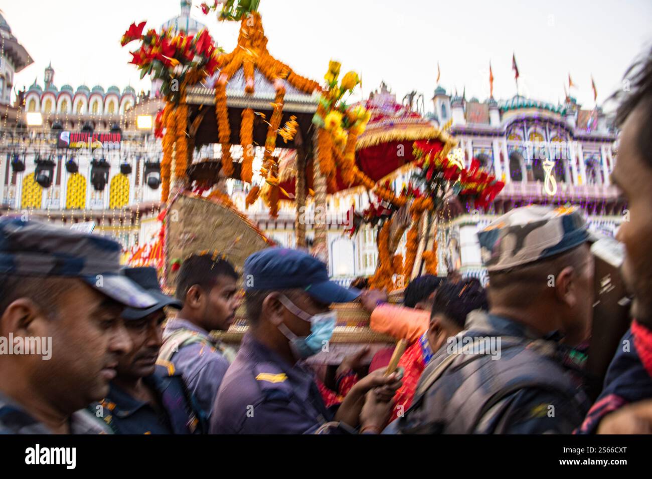 Ram and Sita Palanquins arrive at Janaki Temple with great pomp ...