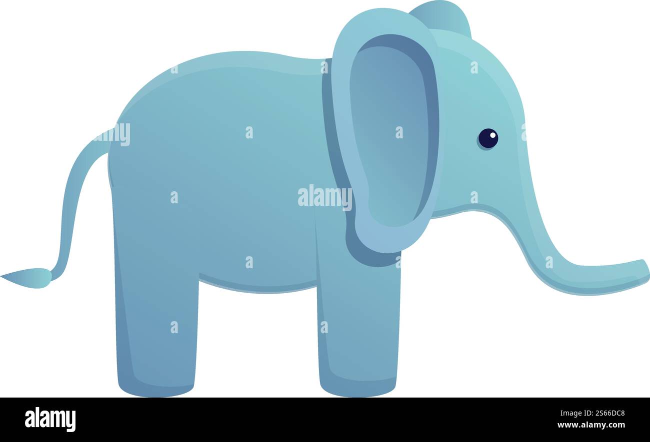 Father elephant icon. Cartoon of father elephant vector icon for web ...