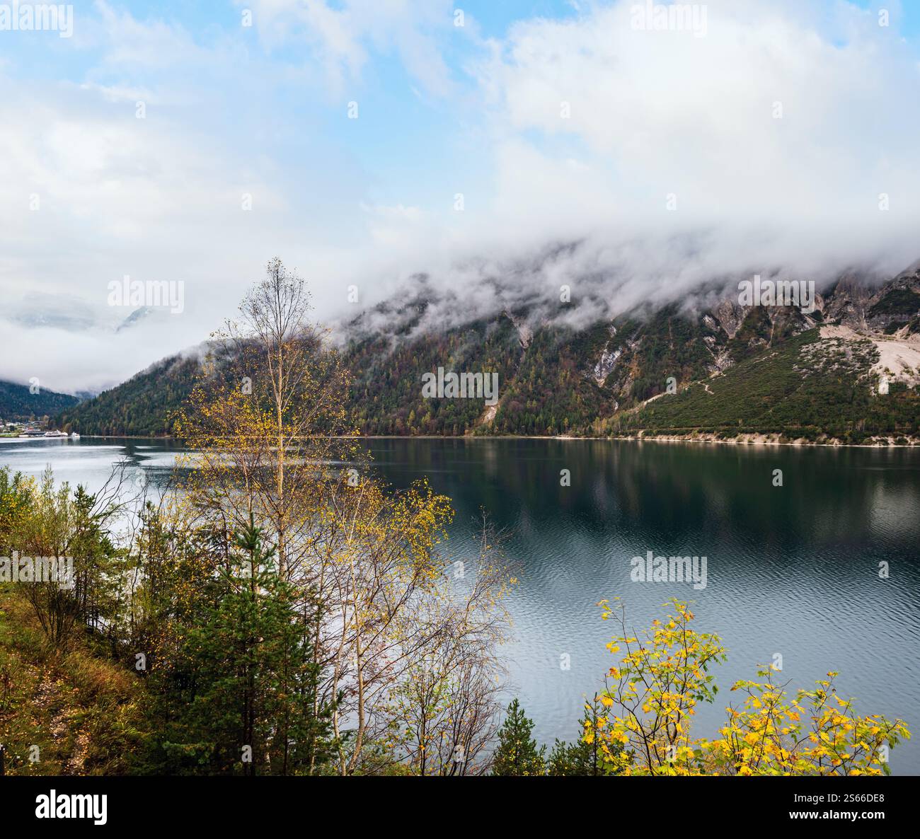 Mountain alpine autumn lake Achensee, Alps, Tirol, Austria. Picturesque ...