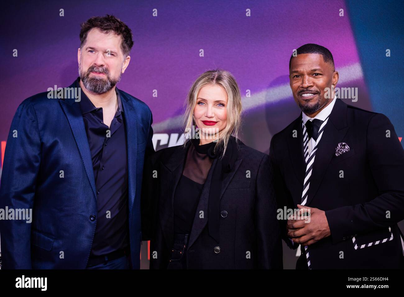 Berlin, Germany. 15th Jan, 2025. Jamie Foxx (r-l), actor, Cameron Diaz ...