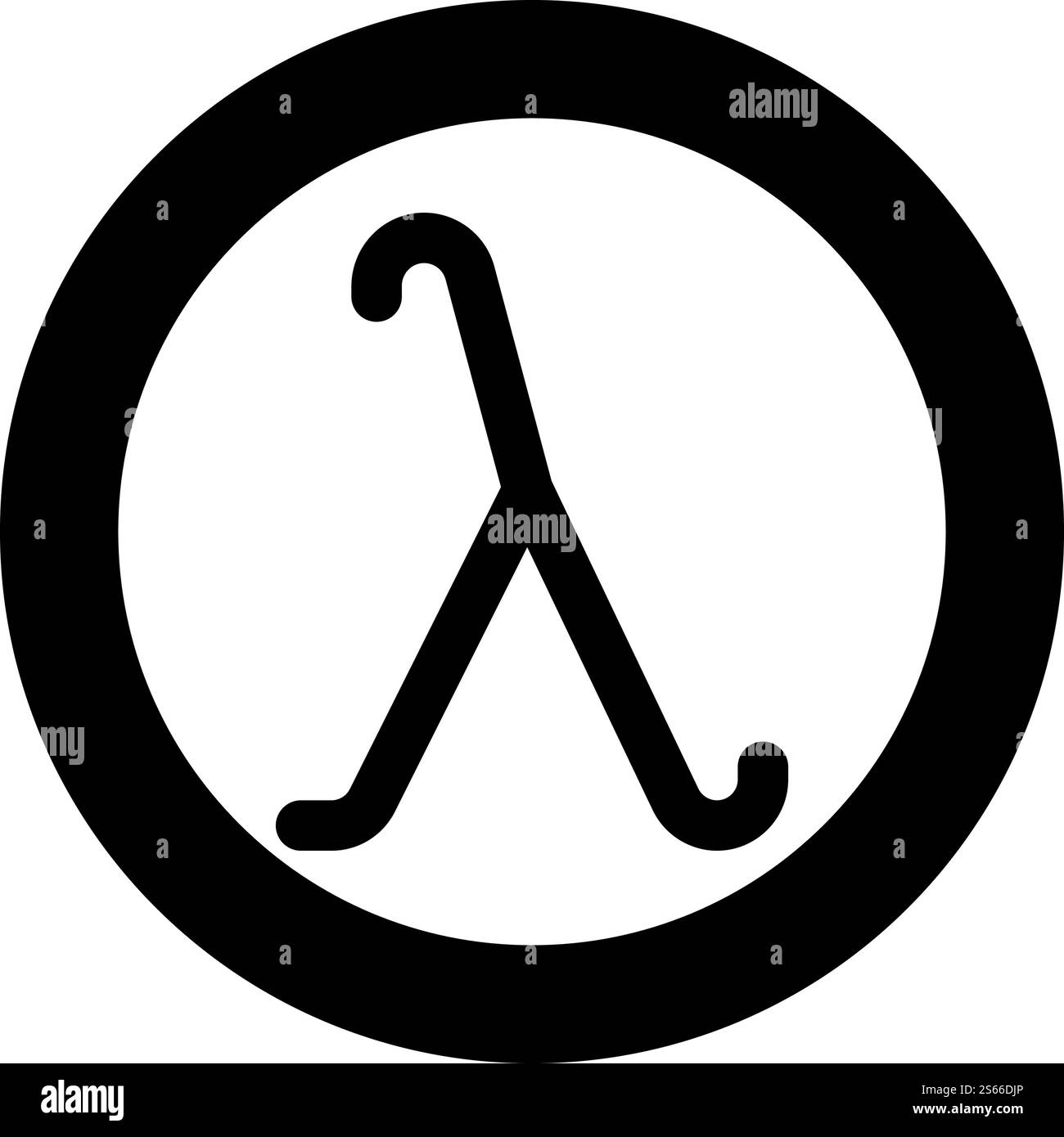 Lambda greek symbol small letter lowercase font icon in circle round ...