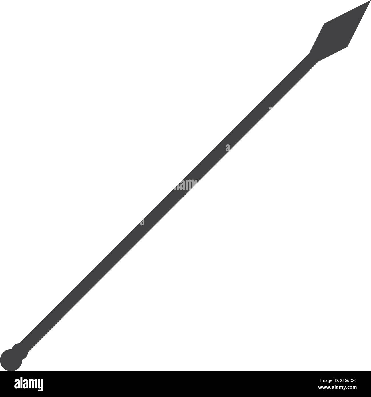 Spear logo and symbol vector design illustration Stock Vector Image ...