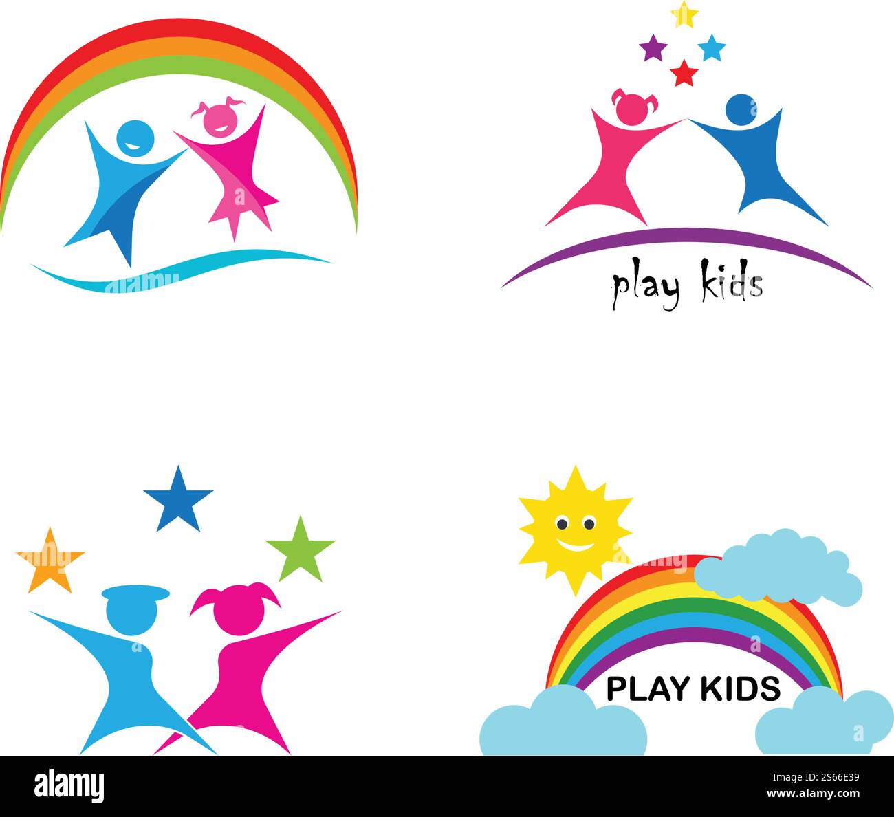 kids world logo vector template Stock Vector Image & Art - Alamy