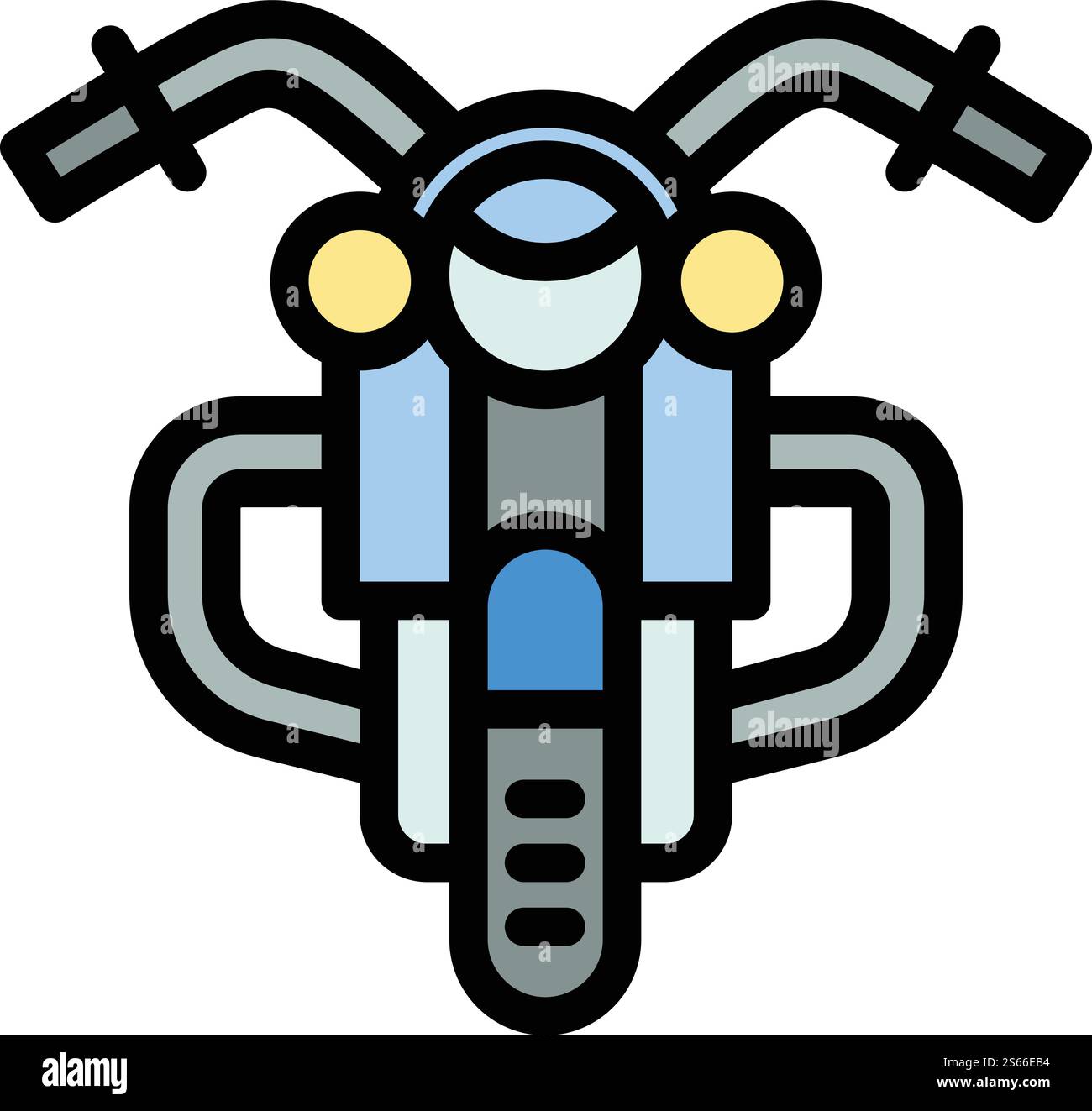 Chopper bike icon outline Stock Vector Images - Alamy