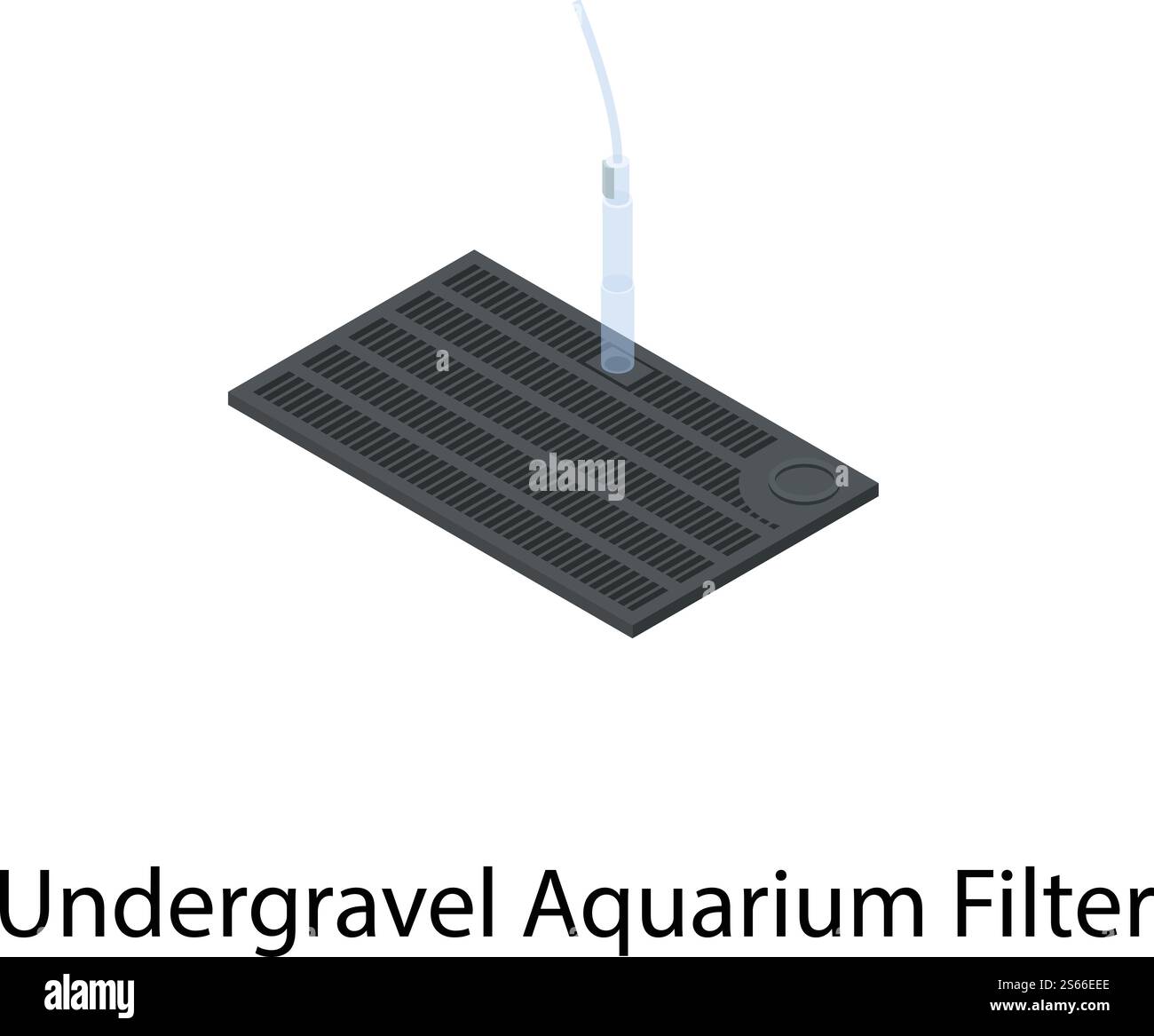 Undergravel aquarium filter icon. Isometric of undergravel aquarium ...