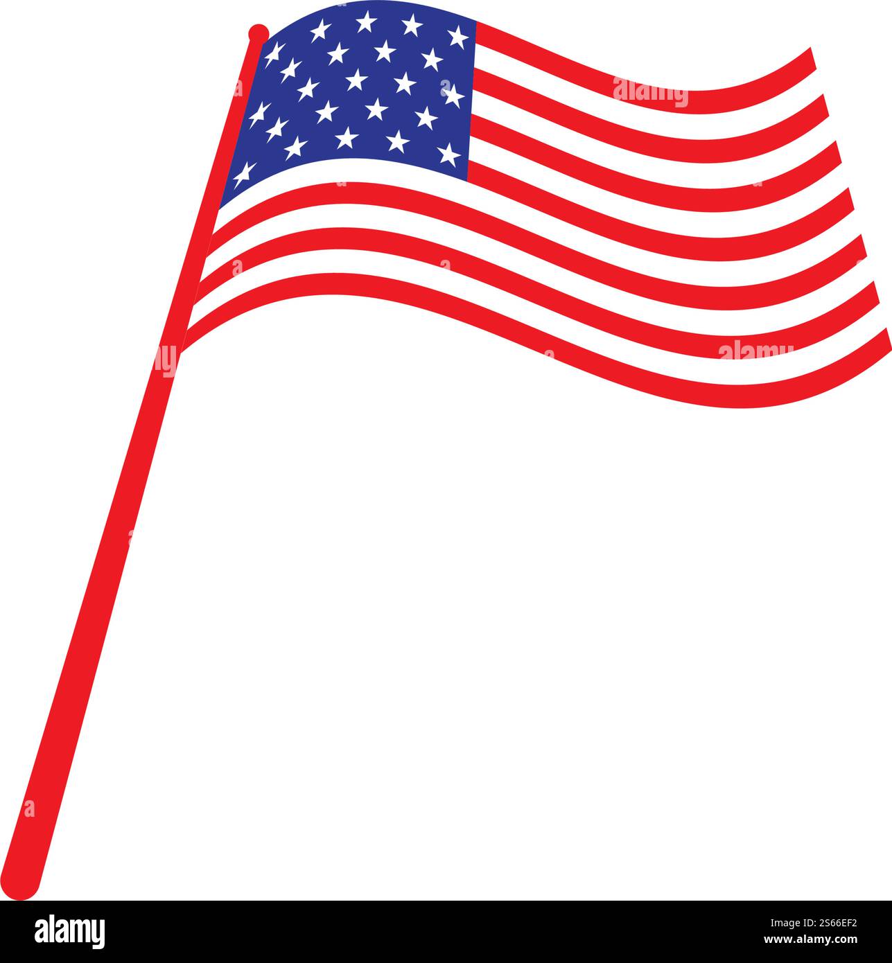 American flag illustration vector design template Stock Vector Image ...