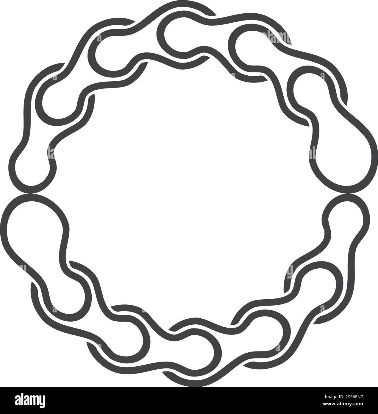 Bicycle Chain vector logo design template Stock Vector Image & Art - Alamy