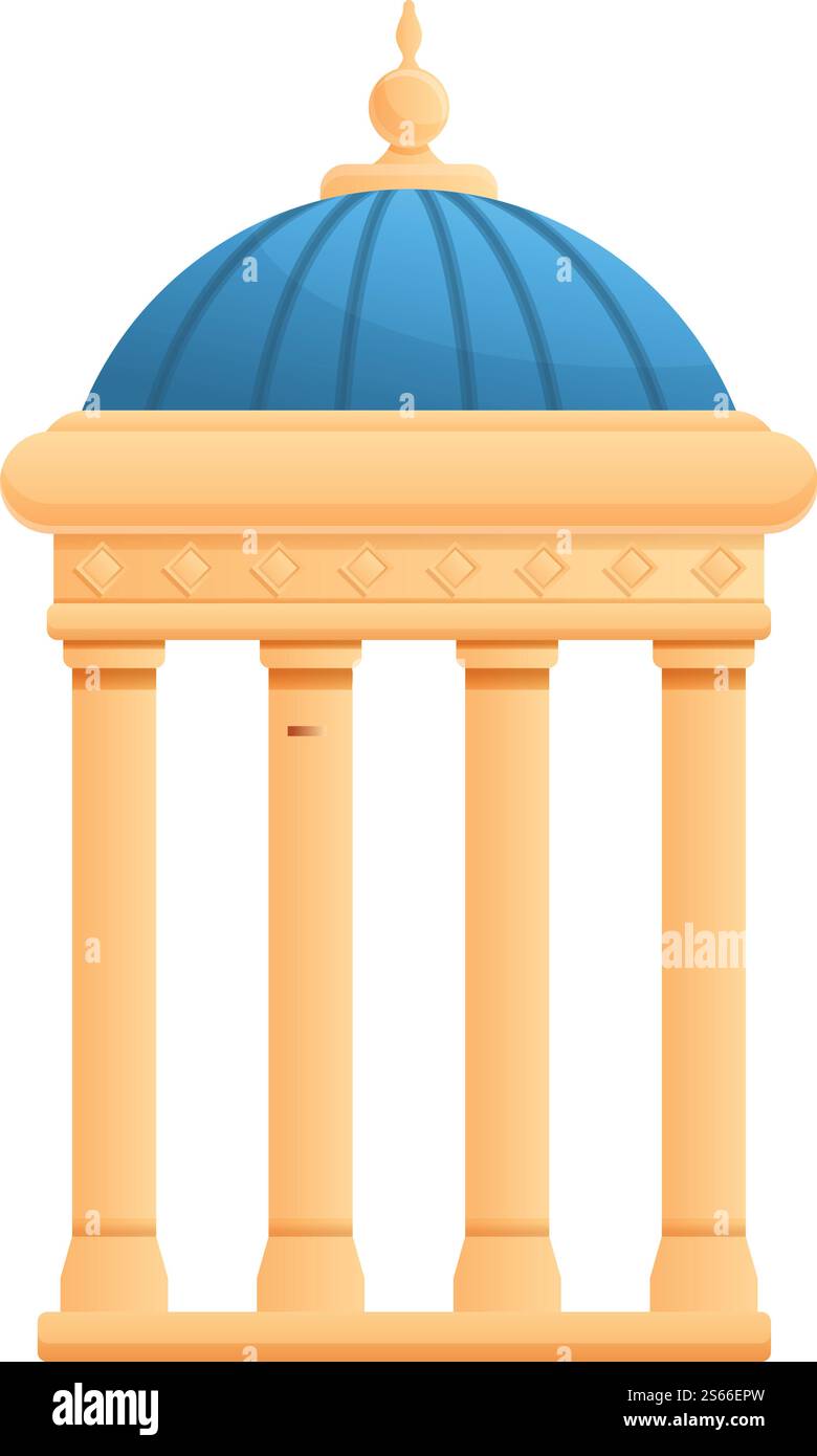 Column gazebo icon. Cartoon of column gazebo vector icon for web design ...