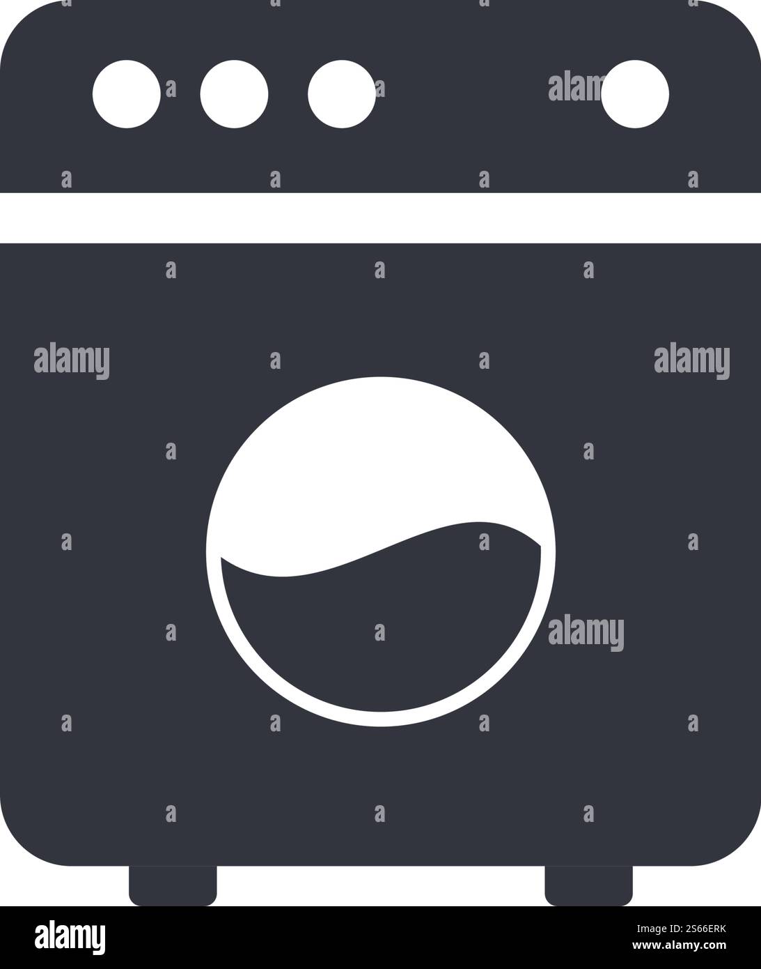 washing machine logo illustration template design Stock Vector Image ...