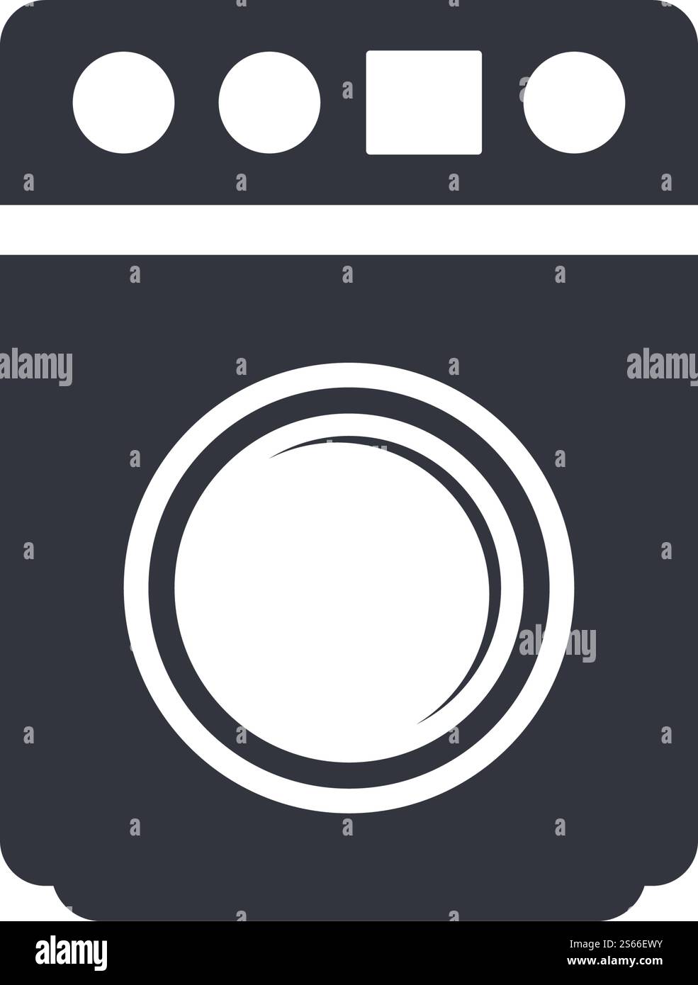 washing machine logo illustration template design Stock Vector Image ...