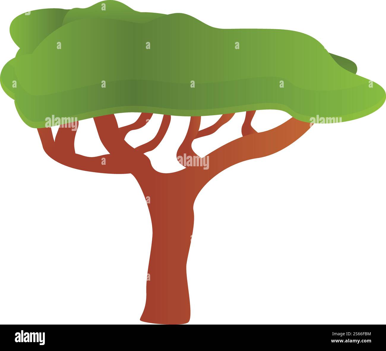 Safari tree icon. Cartoon of safari tree vector icon for web design ...