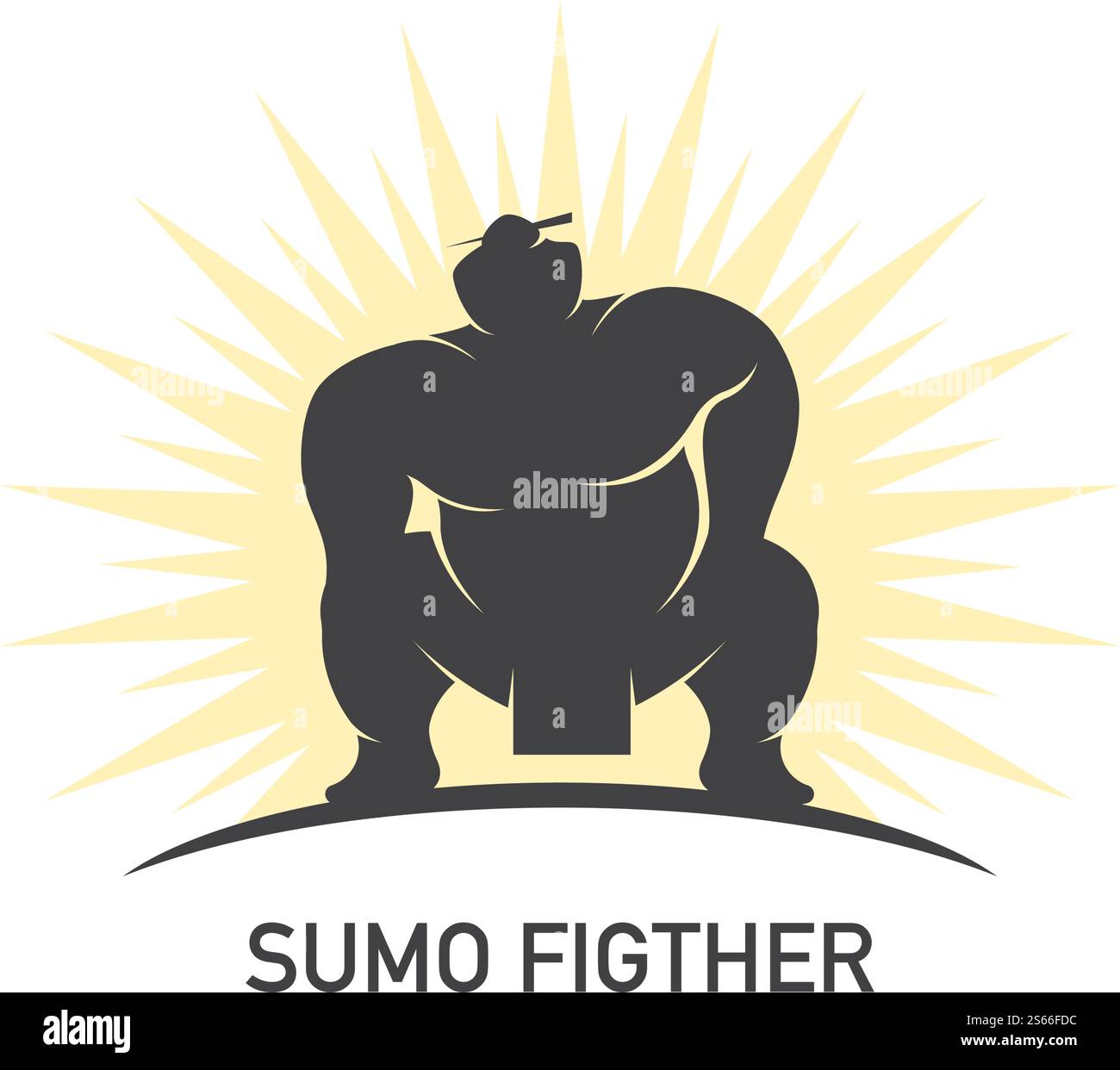 Sumo fighter character illustration vector design Stock Vector Image ...