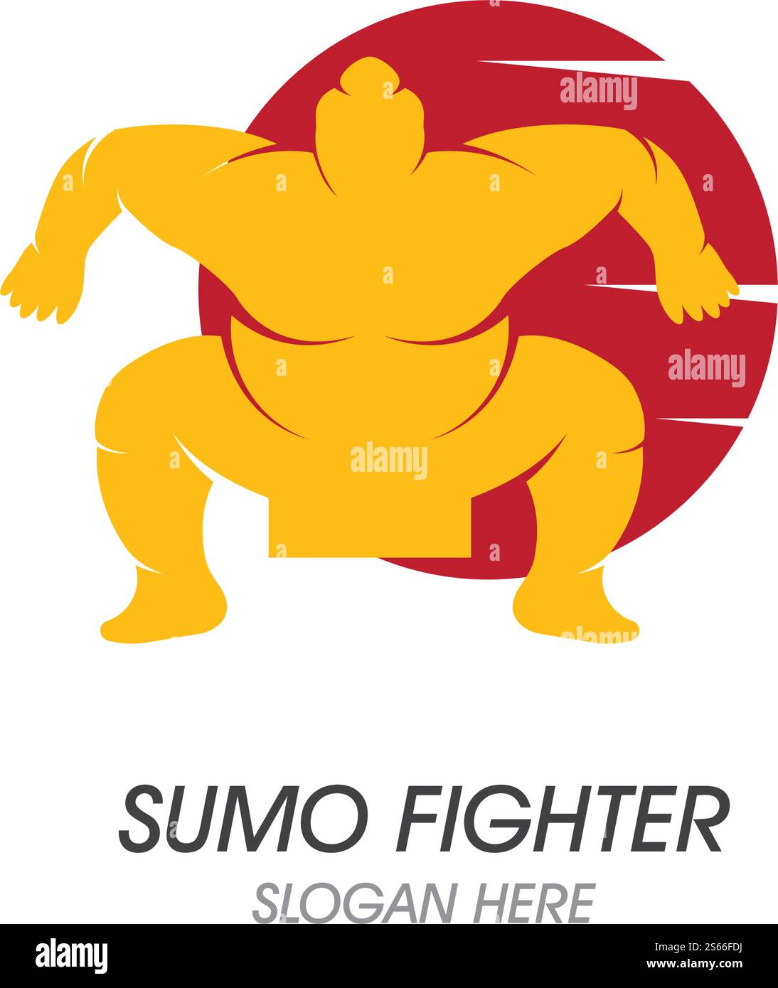 Sumo fighter character illustration vector design Stock Vector Image ...