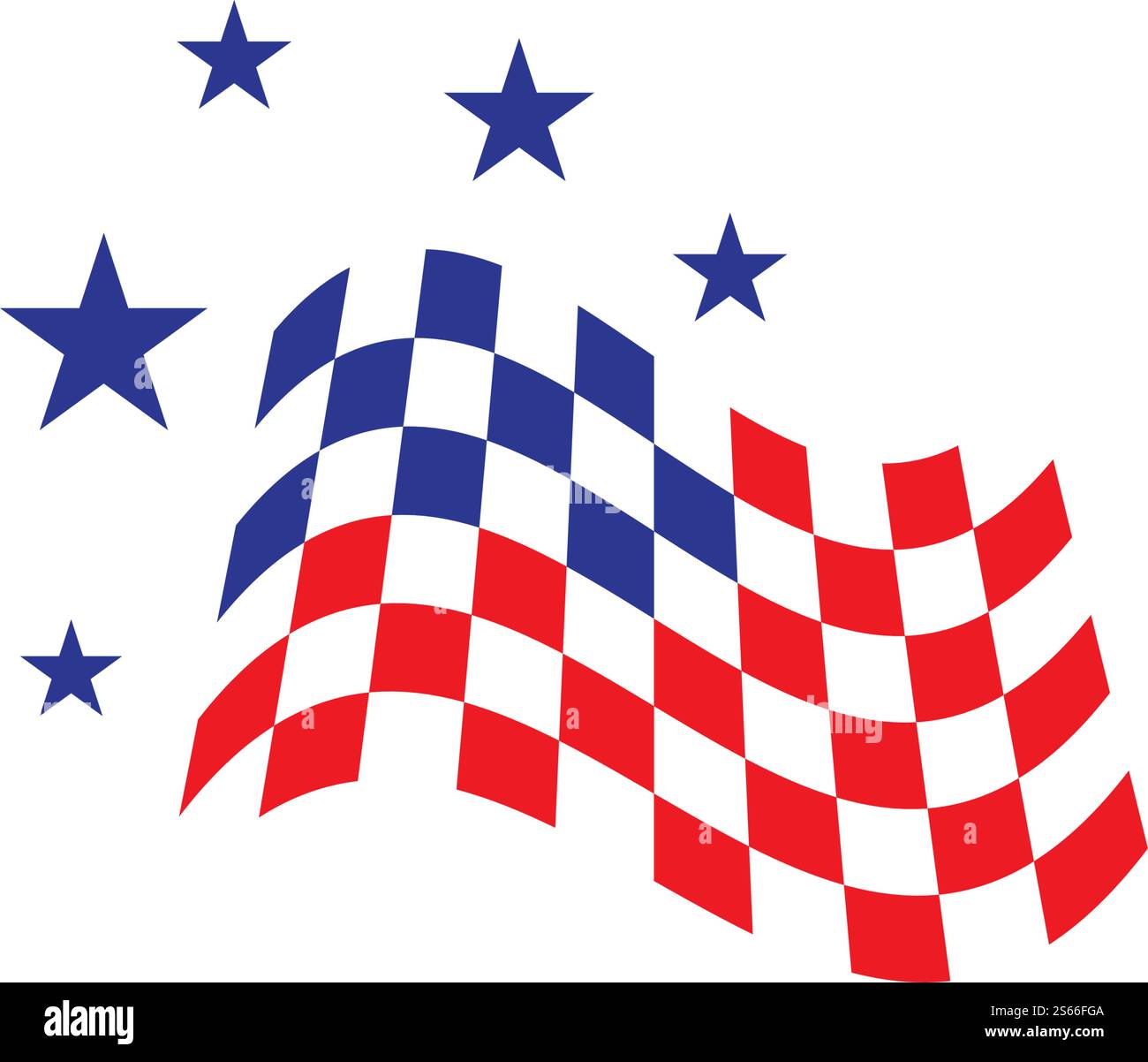 American flag illustration vector design template Stock Vector Image ...