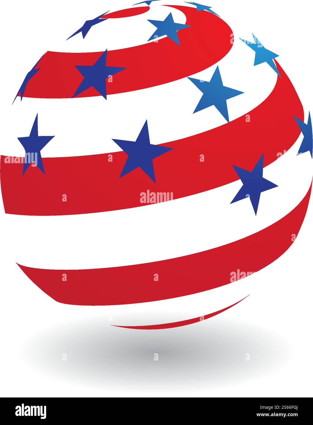 American flag illustration vector design template Stock Vector Image ...
