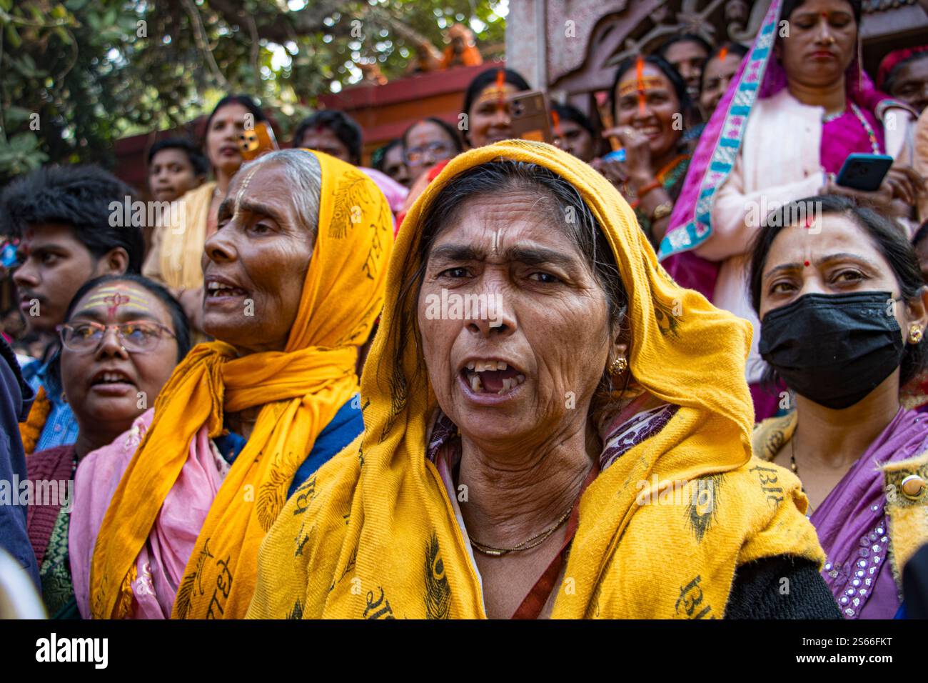 Devotees sing Bibaha Panchami songs praising Ram and Sita as the ...
