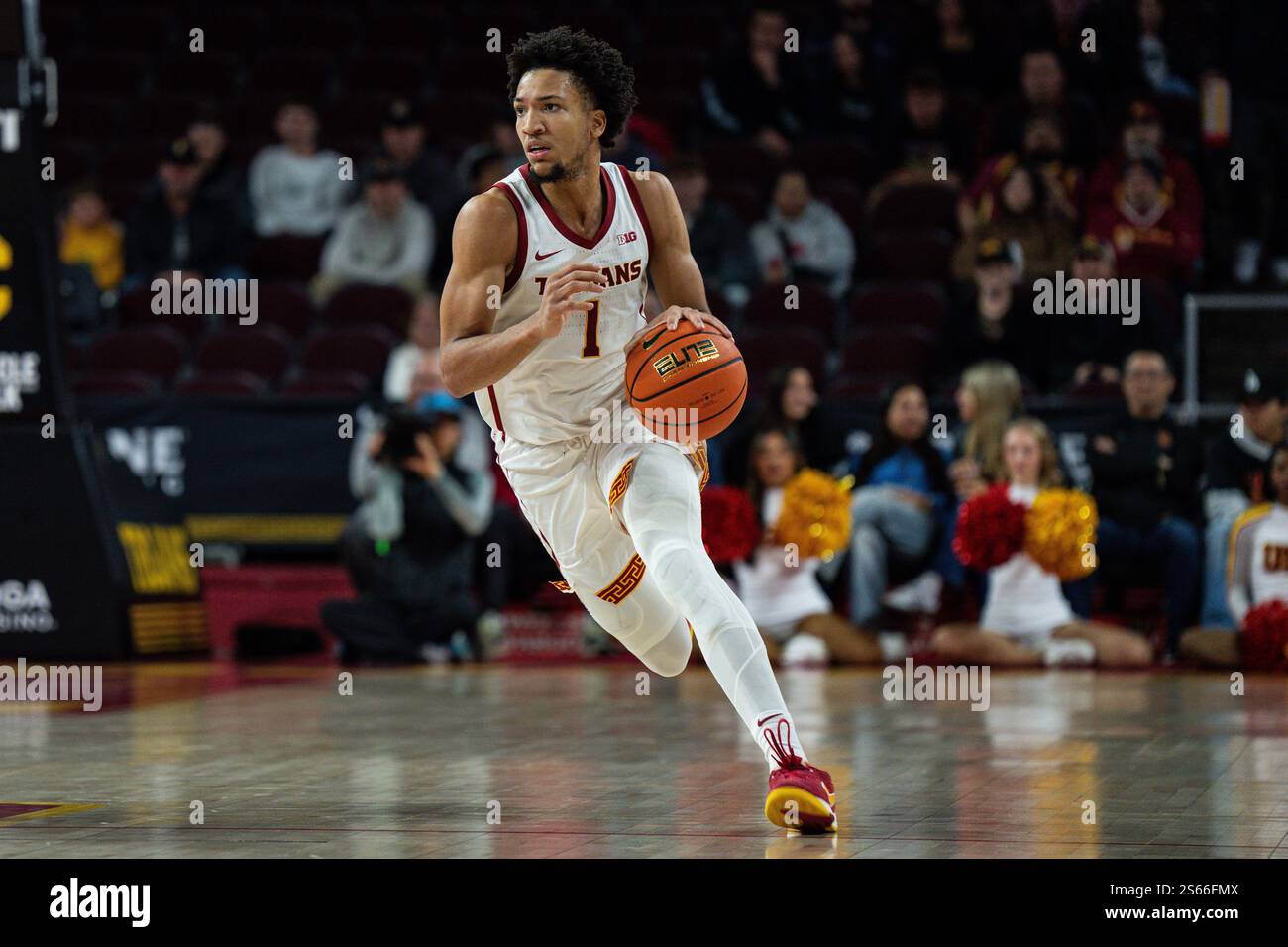 USC Trojans guard Desmond Claude (1) during a NCAA men’s basketball ...