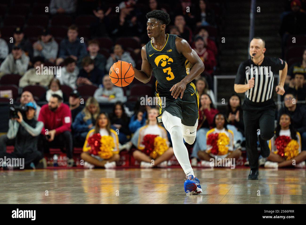 Iowa Hawkeyes guard Drew Thelwell (3) during a NCAA men’s basketball ...