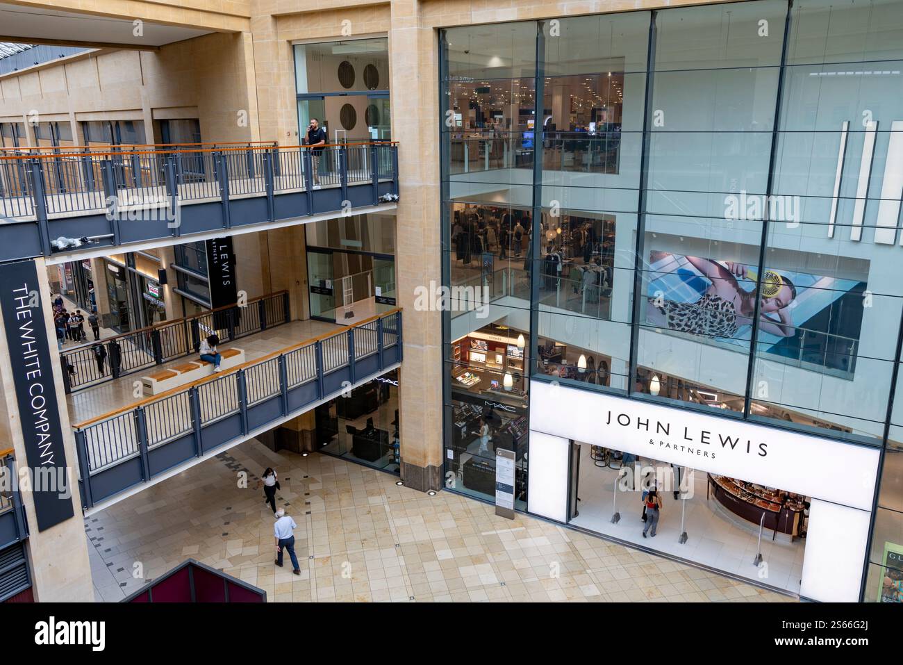Cambridge England, Grand Arcade retail shopping centre mall in the city ...