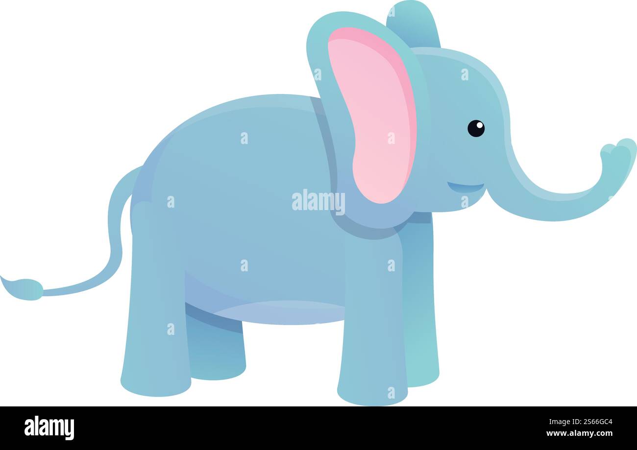 Wild elephant icon. Cartoon of wild elephant vector icon for web design ...