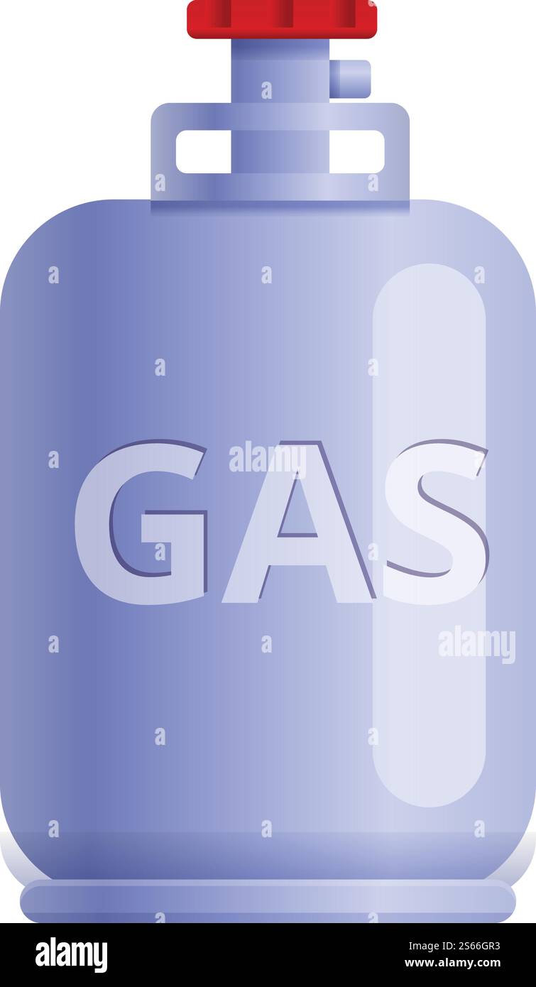 Industrial gas cylinder icon. Cartoon of industrial gas cylinder vector ...