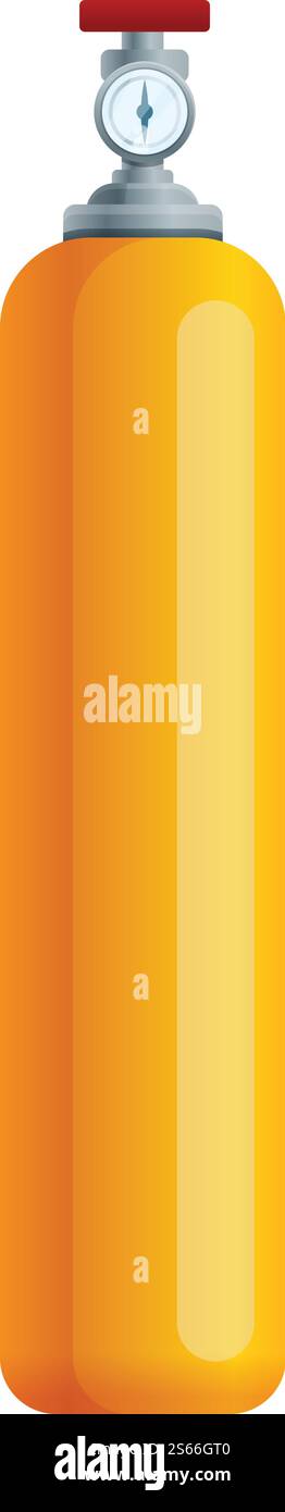 Balloon gas cylinder icon. Cartoon of balloon gas cylinder vector icon ...