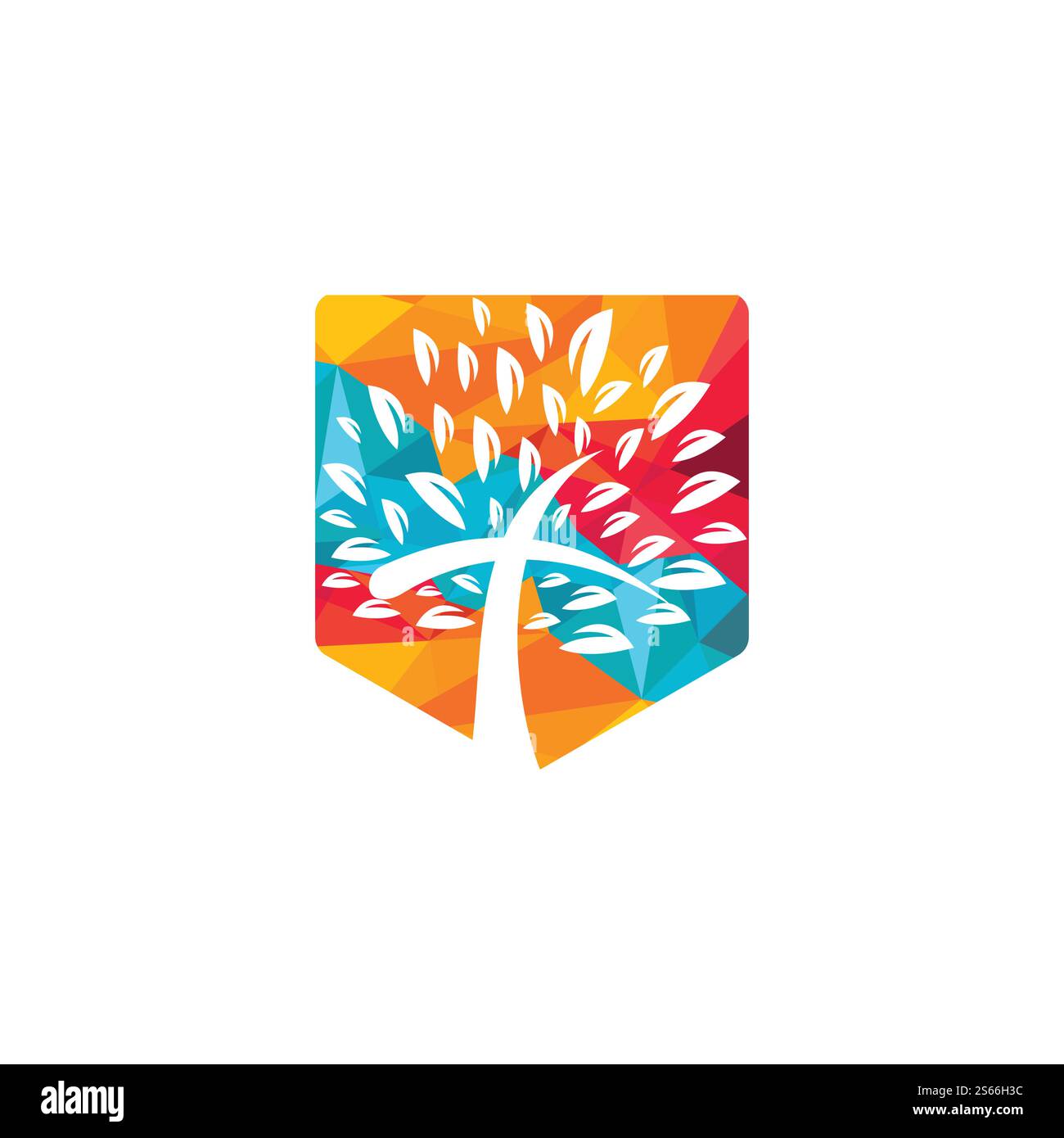 Tree religious cross symbol icon vector design Stock Vector Image & Art ...