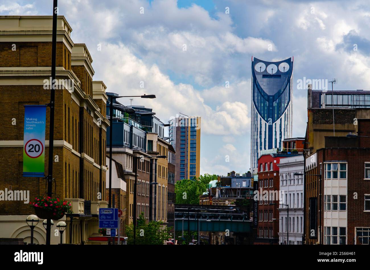 Buildings and Skyscrapers at the City of London. Real estate. Inflation ...