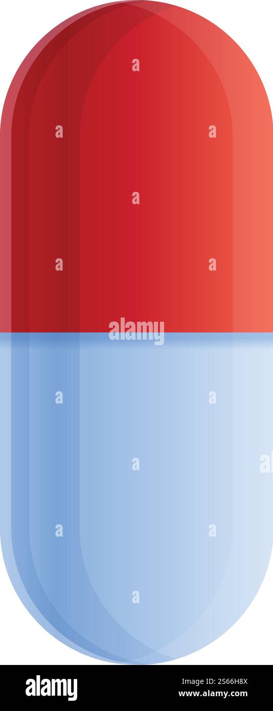 Medical dosage capsule icon. Cartoon of medical dosage capsule vector ...