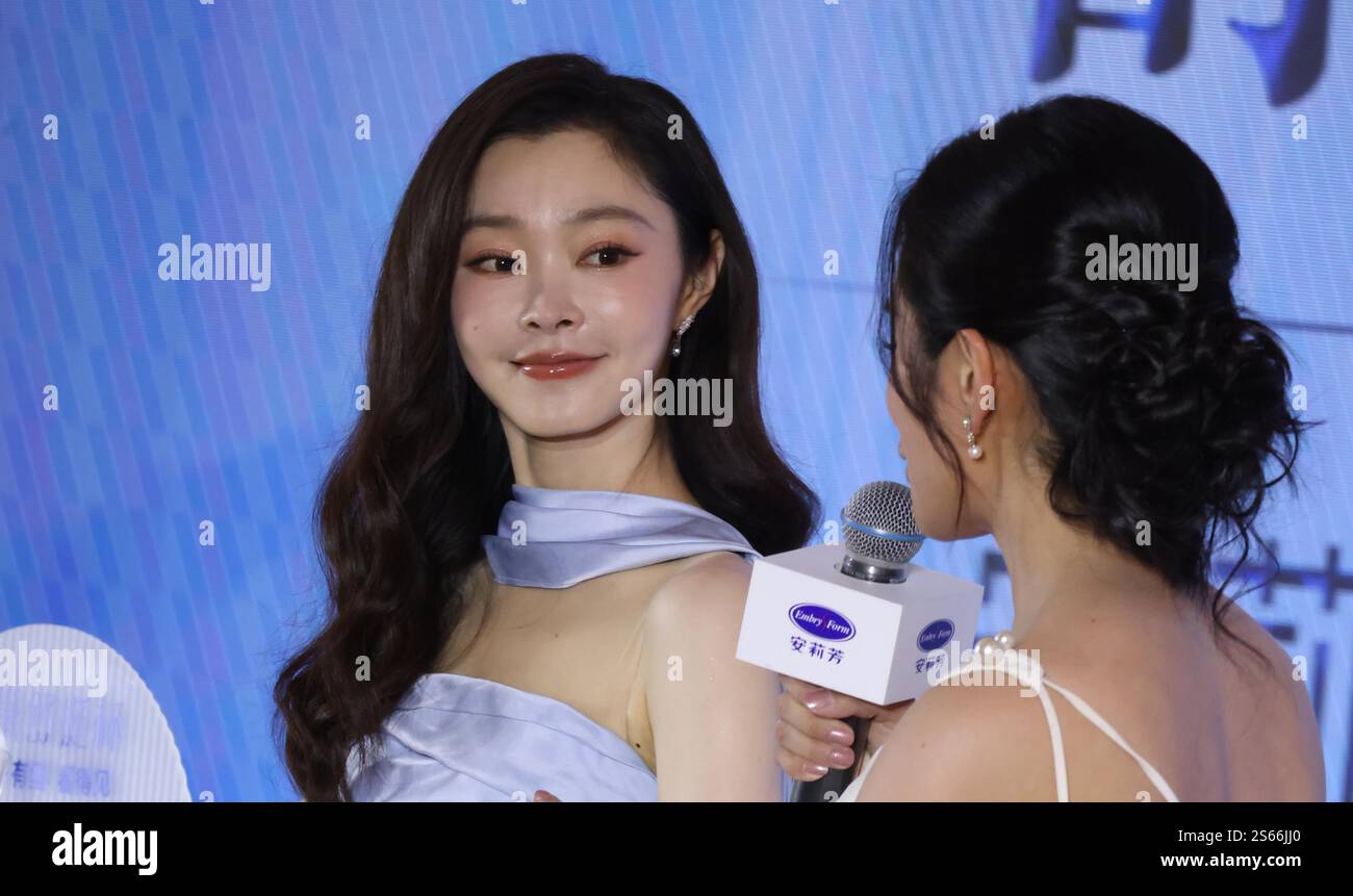 Chinese actress Song Yi attends an activity in Shanghai, China, 14 ...