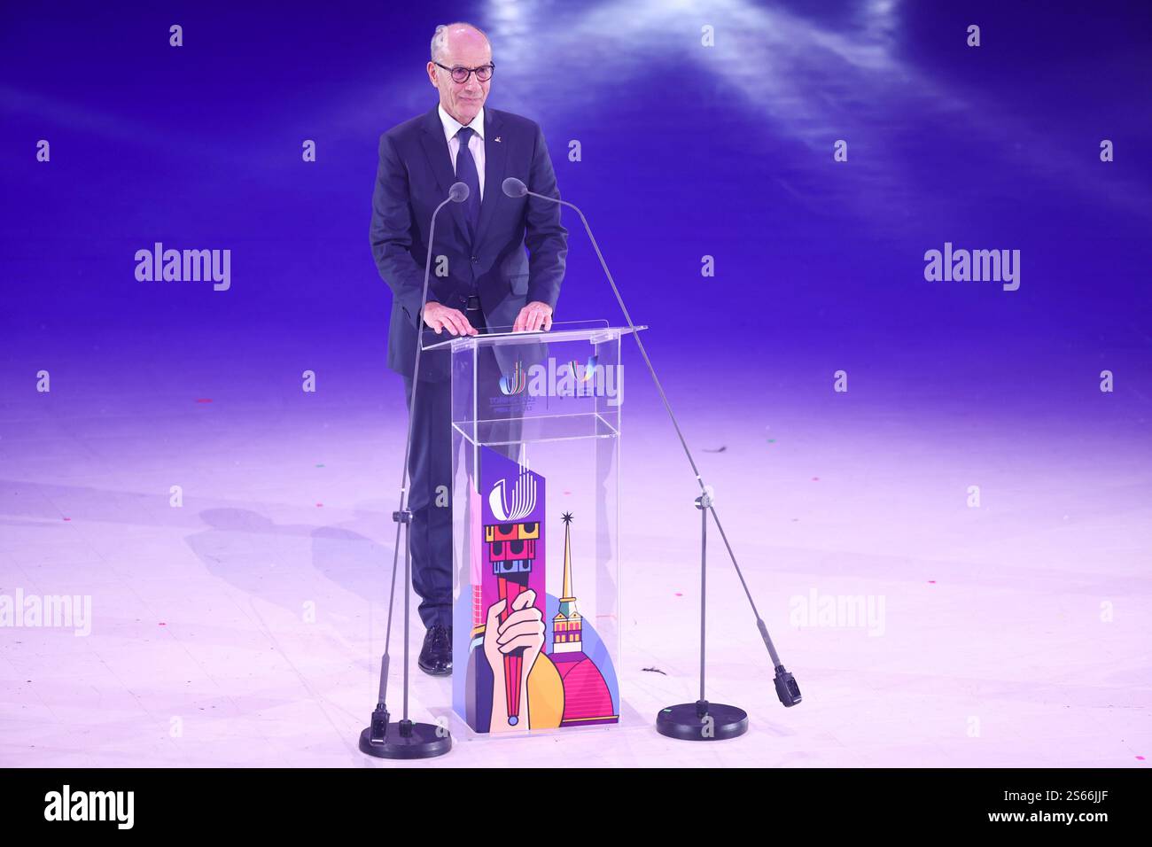 Leonz Eder/FISU President, JANUARY 13, 2025 : Turino 2025 FISU World ...