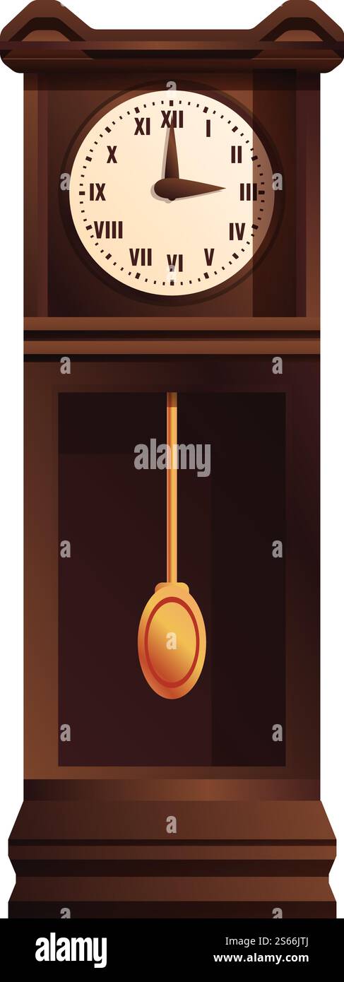 Measure pendulum clock icon. Cartoon of measure pendulum clock vector ...