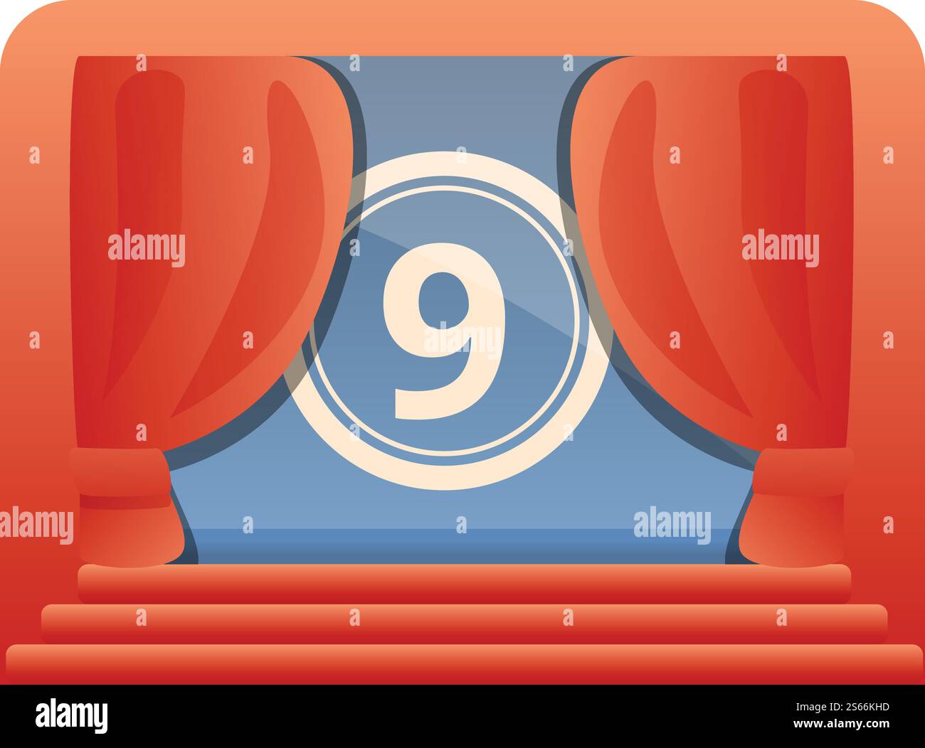 Stage director scene icon. Cartoon of stage director scene vector icon ...
