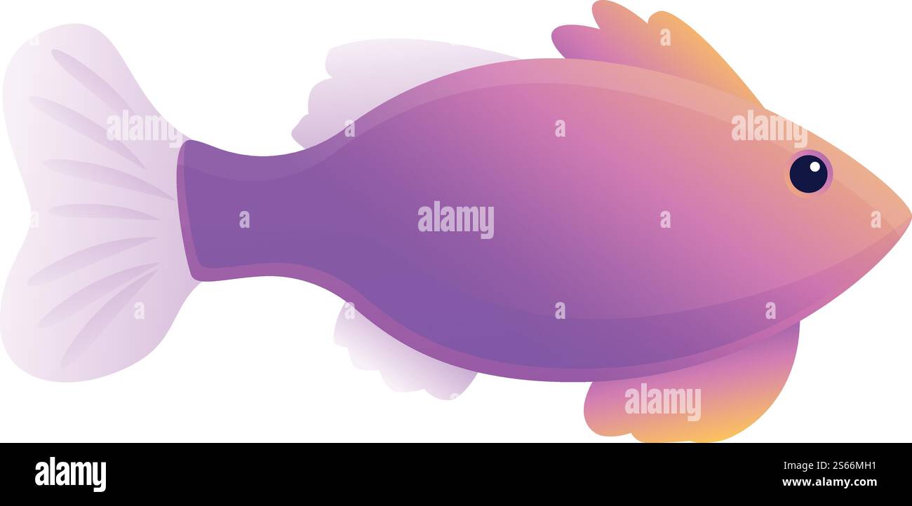 Pink fish icon. Cartoon of pink fish vector icon for web design ...