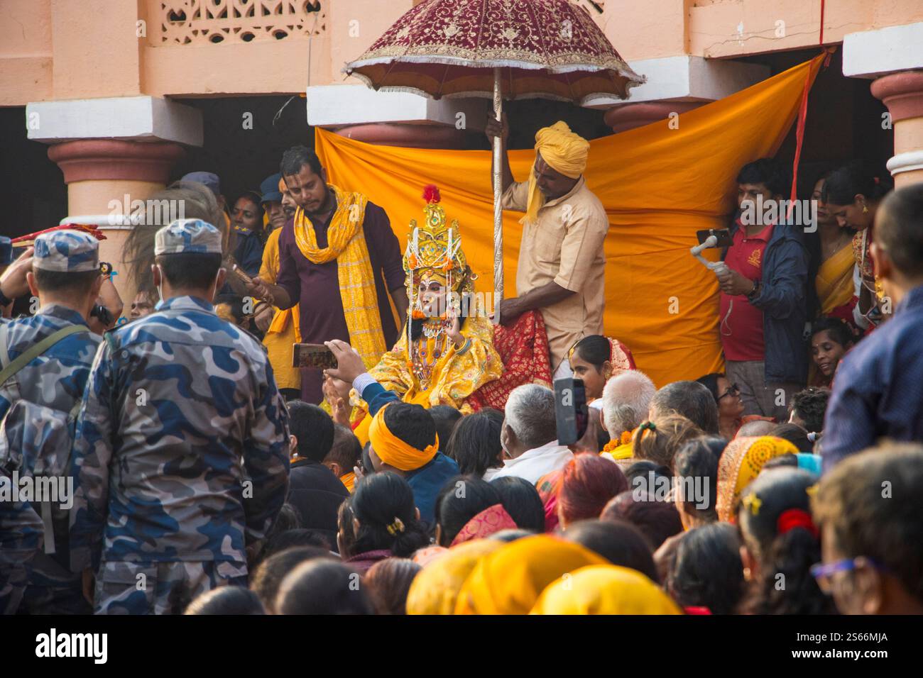 Goddess Sita arrives at Gangasagar for Matkhor ritual, celebrated on ...