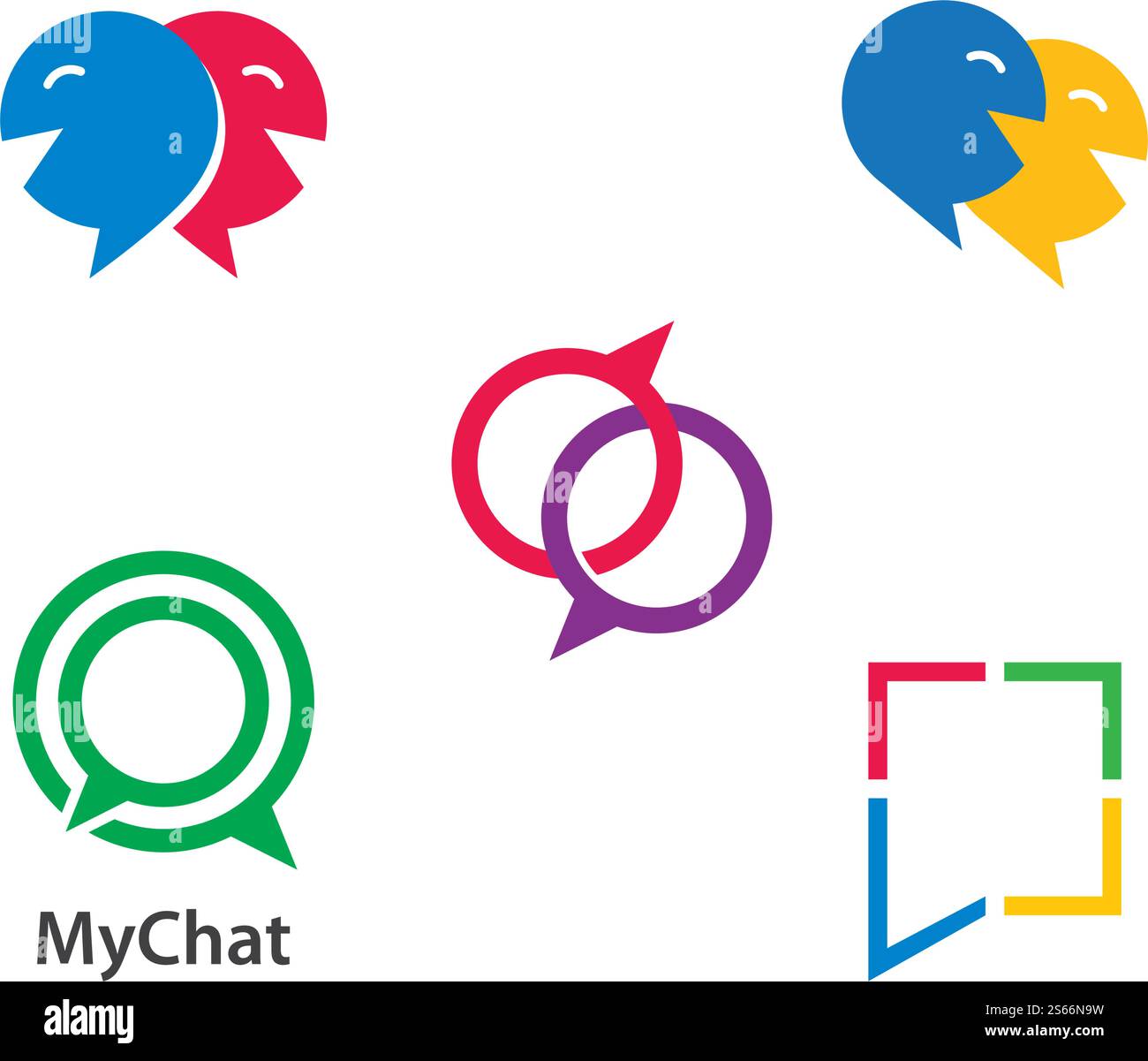 Speech bubble Logo template vector illustration Stock Vector Image ...