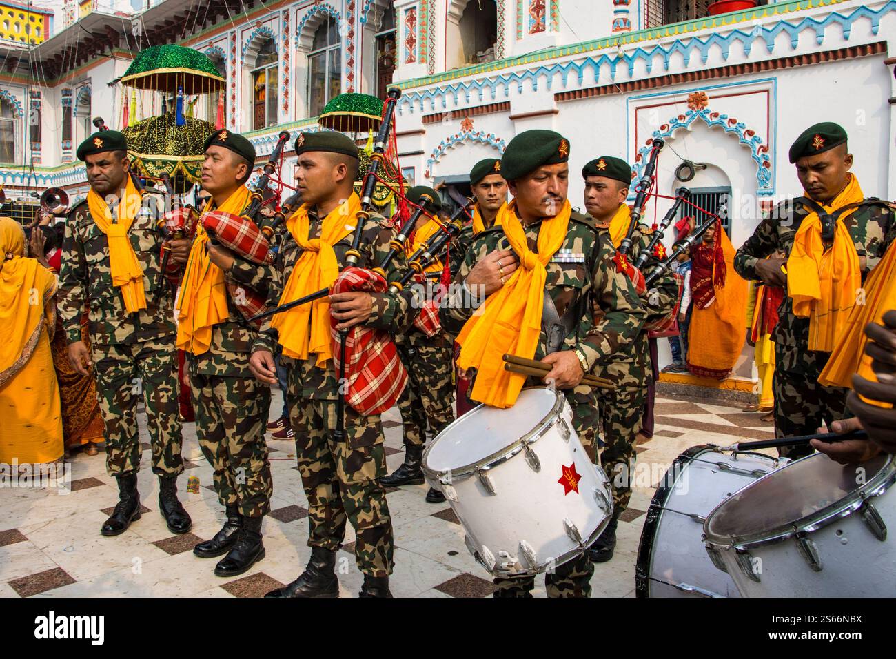 Nepal Army plays music to commemorate Matkhor Ritual, the 5th day of ...