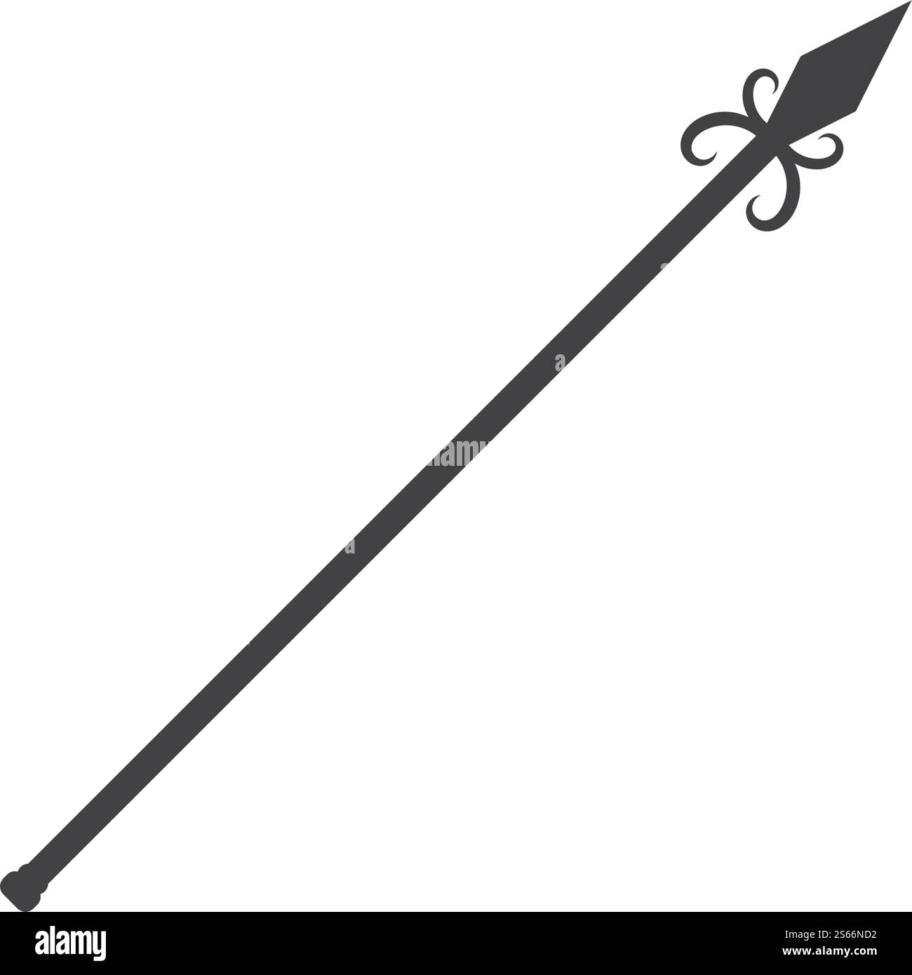 Spear logo and symbol vector design illustration Stock Vector Image ...