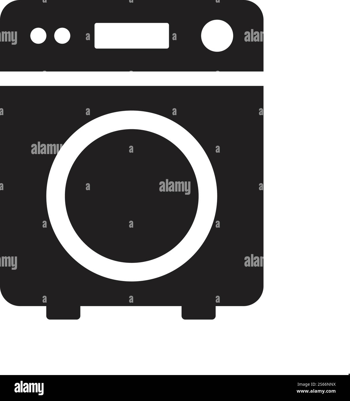 washing machine logo illustration template design Stock Vector Image ...