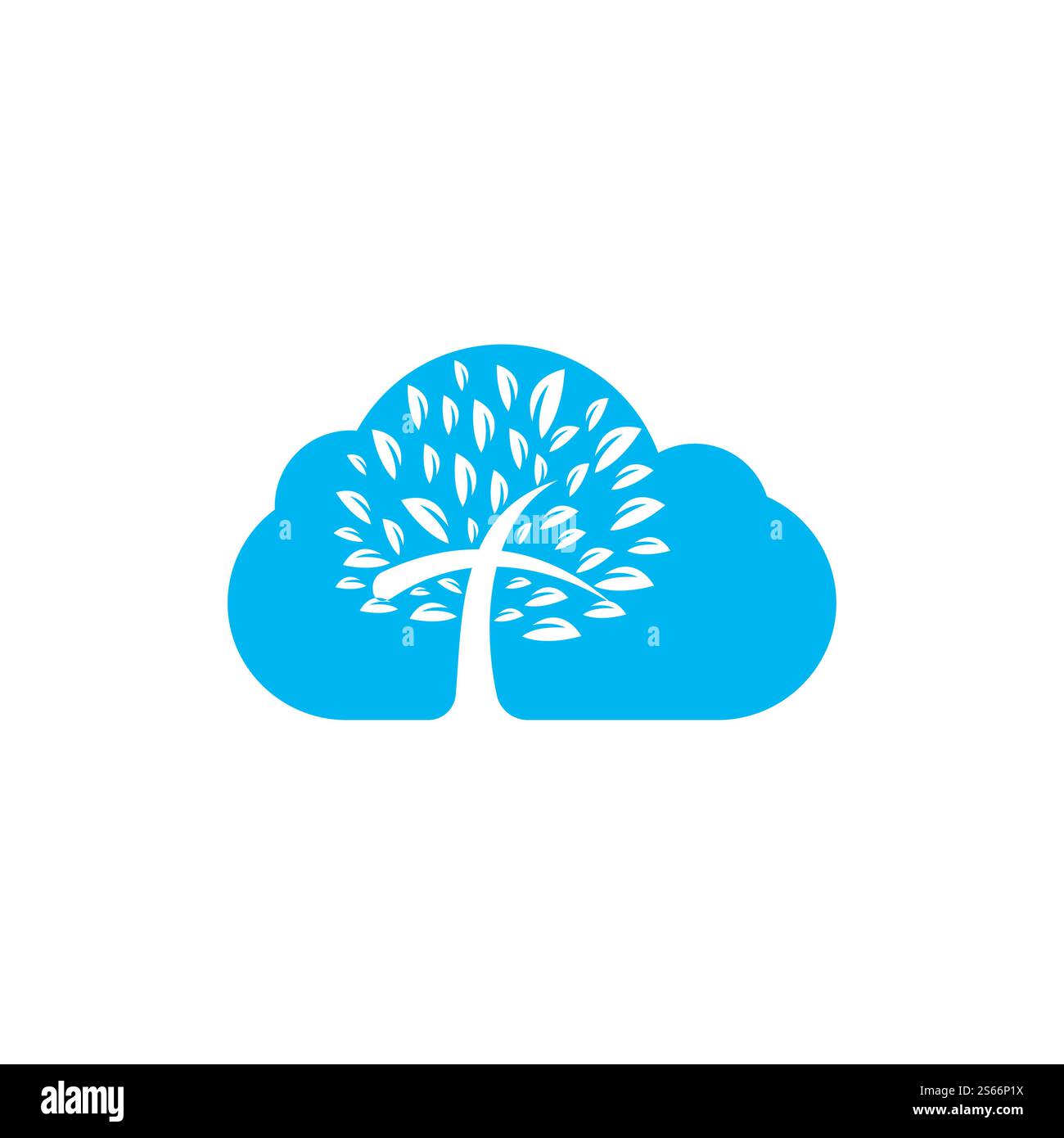Tree Church Cloud Logo Design Stock Vector Image & Art - Alamy
