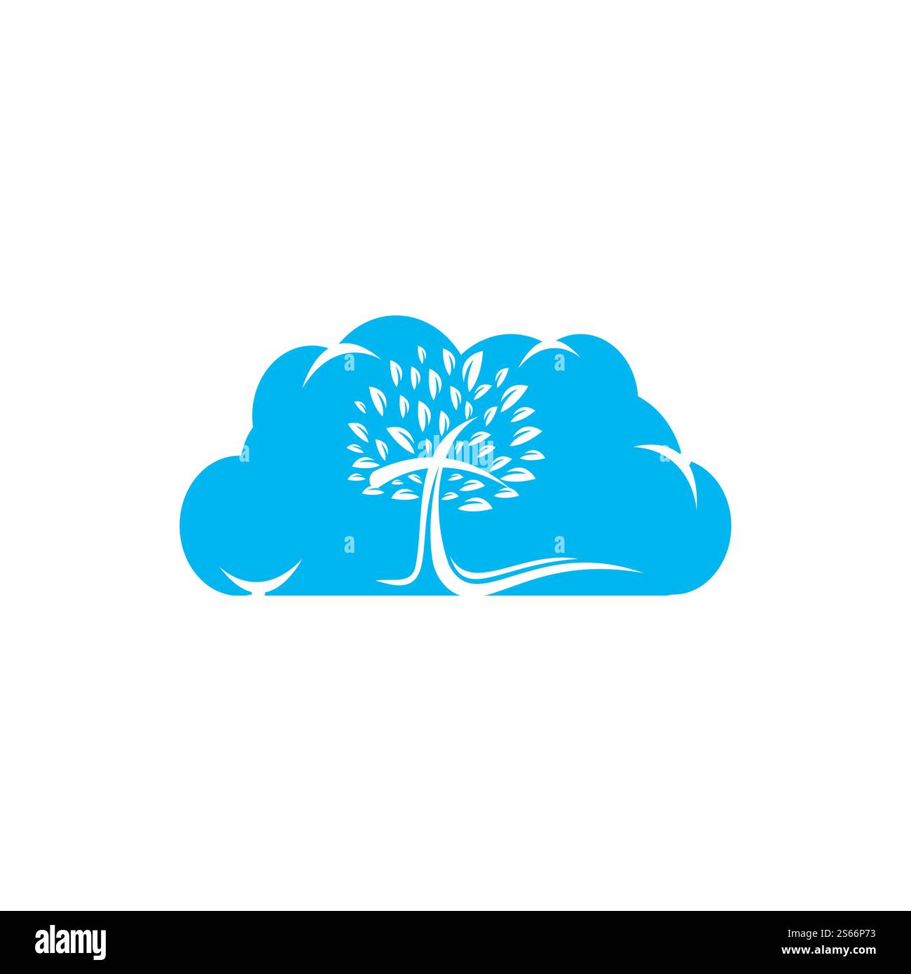 Tree Church Cloud Logo Design Stock Vector Image & Art - Alamy